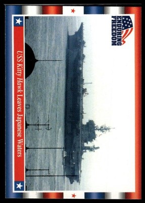 2001 Topps Enduring Freedom #89 USS Kitty Hawk Leaves Japanese Waters ...