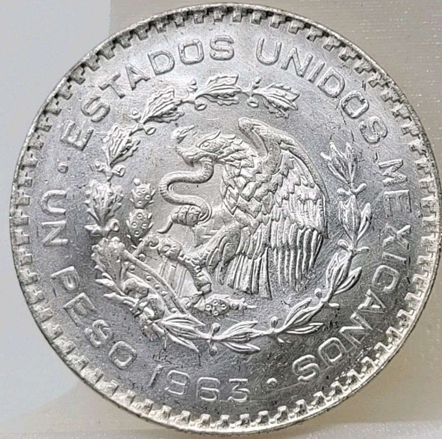 1963 MEXICO,1 PESO,LARGE COIN 34.5mm,16 grams | eBay