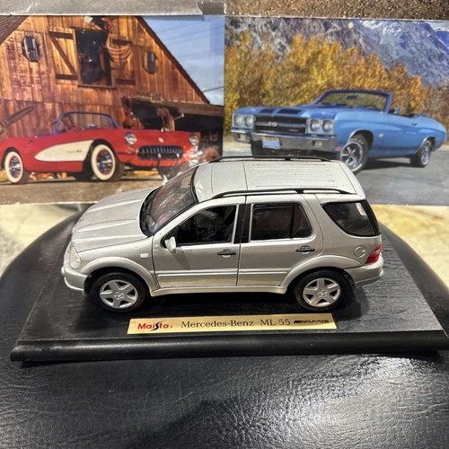 Maisto 1/18 Scale Die Cast Model Mercedes-Benz ML55 AMG Silver Loose ...