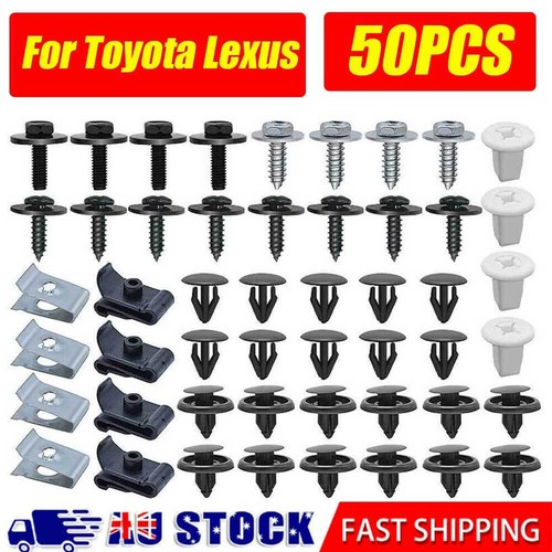 50x Under Engine Cover Clips Mudguard Shield Screws fasteners for Lexus ...