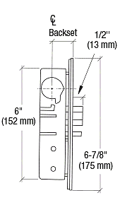 Adams Rite AR45132L 31/32" Backset Deadlatch Lock - Left Handed | eBay