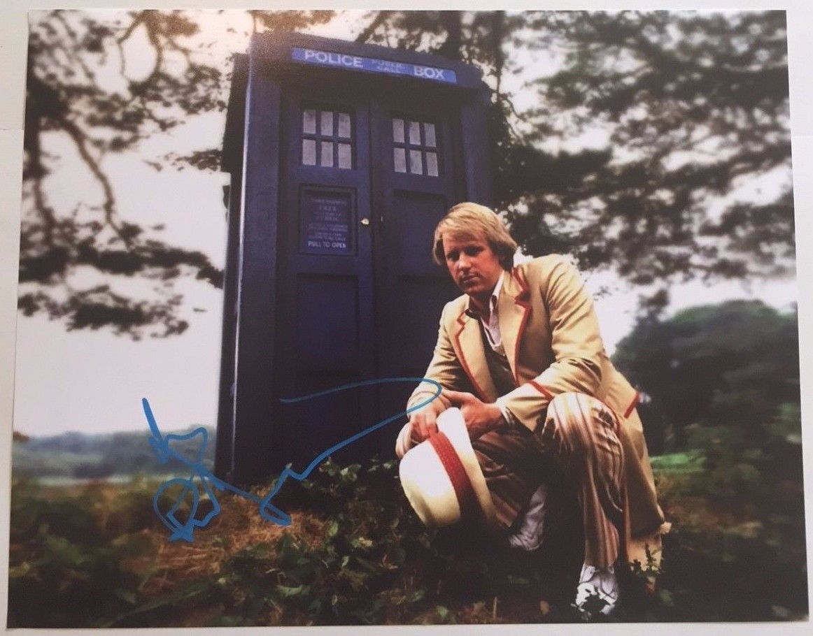 PETER DAVISON SIGNED DOCTOR WHO 11X14 PHOTO FIFTH DOCTOR COA | eBay