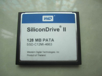 WD SiliconDrive II 128MB PATA CompactFlash CF Memory card SSD-C12MI ...