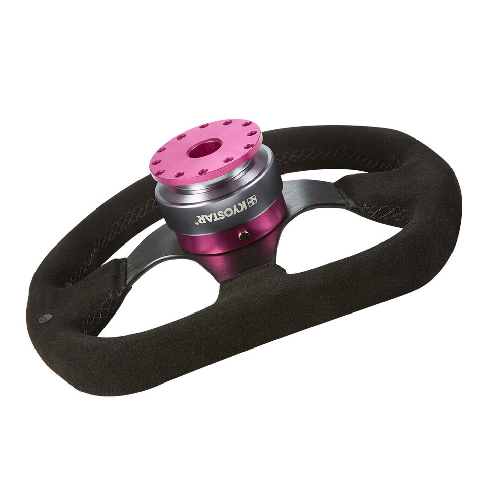 New Steering Wheel Quick Release Hub Adapter Snap Off Boss Kit Pink ...