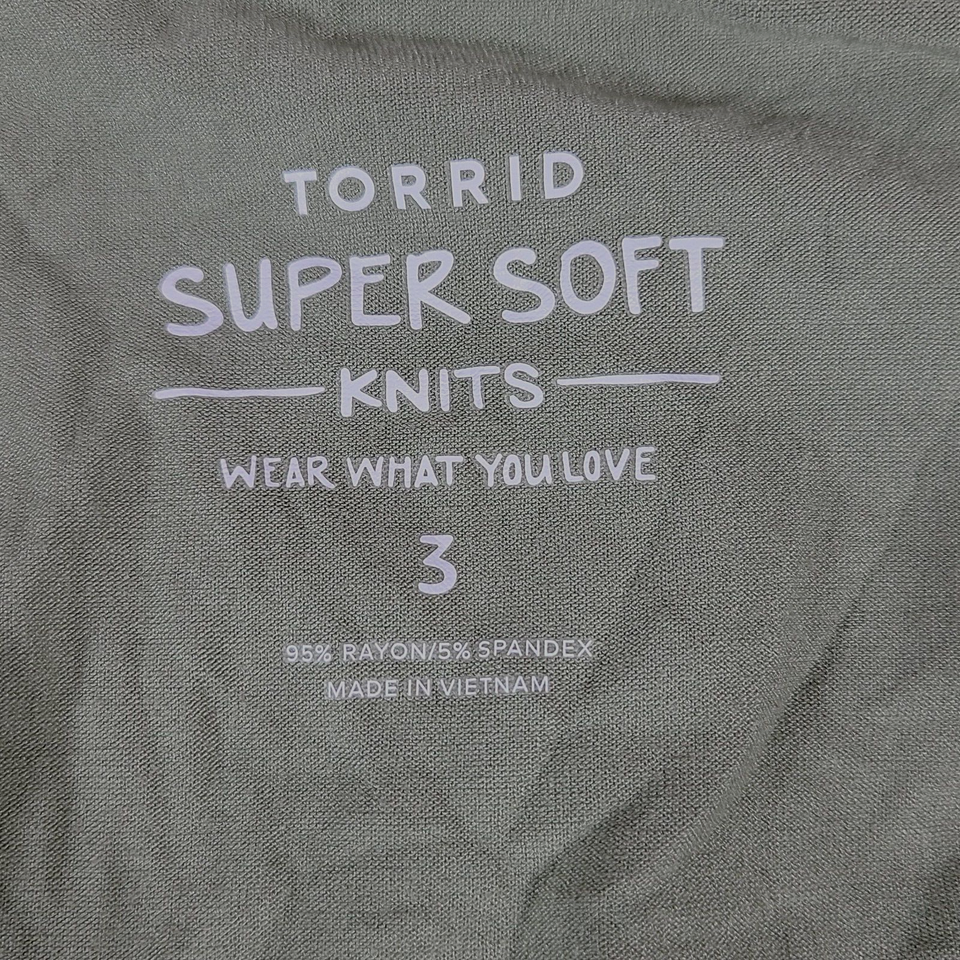 Torrid Lattice Ruffle Sleeve Tank Top Women's Size 3X Jade Green Super ...