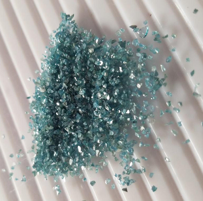 10 CT of Natural Blue Treated Diamond Dust, (Faceted) Sparkly Broken ...
