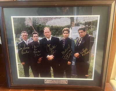 THE SOPRANOS CAST SIGNED PHOTO AUTOGRAPH COA, 19x15 Picture, With Frame ...