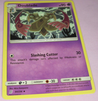 Doublade 94/236 Common 2019 Pokemon Card Unified Minds Set | eBay