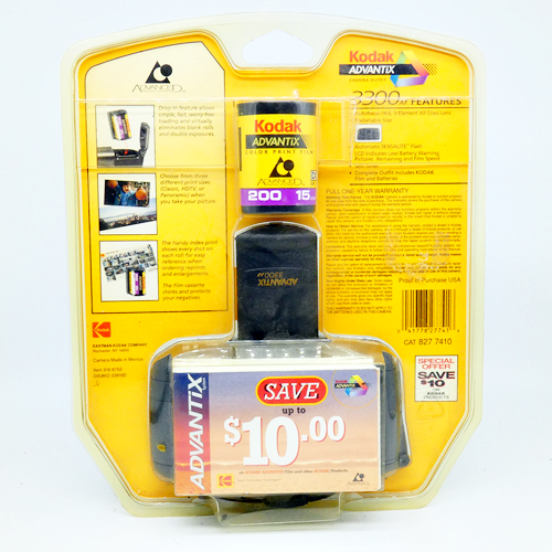 Vintage NOS Kodak Advantix 3300AF 25mm Black Film Camera w/ Built In ...
