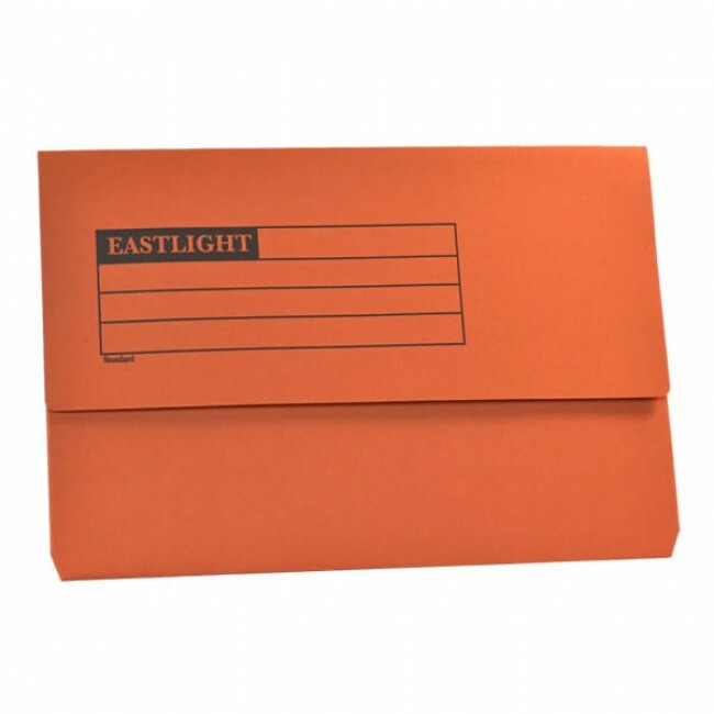 Document Wallets Half Flap A4 Foolscap 285 gms Cardboard Manilla Filing ...