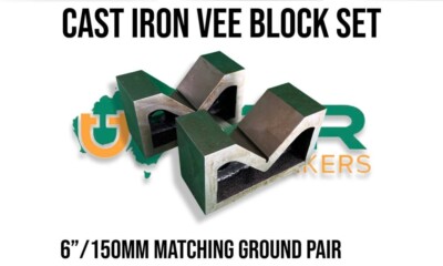 Vee Blocks large set (MATCHING PAIR) 150 x 100 x 50mm takes up to 130mm ...