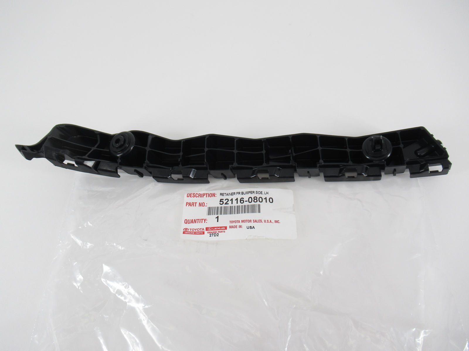 Genuine OEM Toyota 52116-08010 Driver LH Front Bumper Bracket 2011-2020 ...