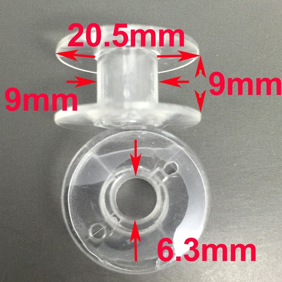 25pcs Plastic Colour Empty Bobbins Case Type 15K Fits - MOST MAKES OF ...