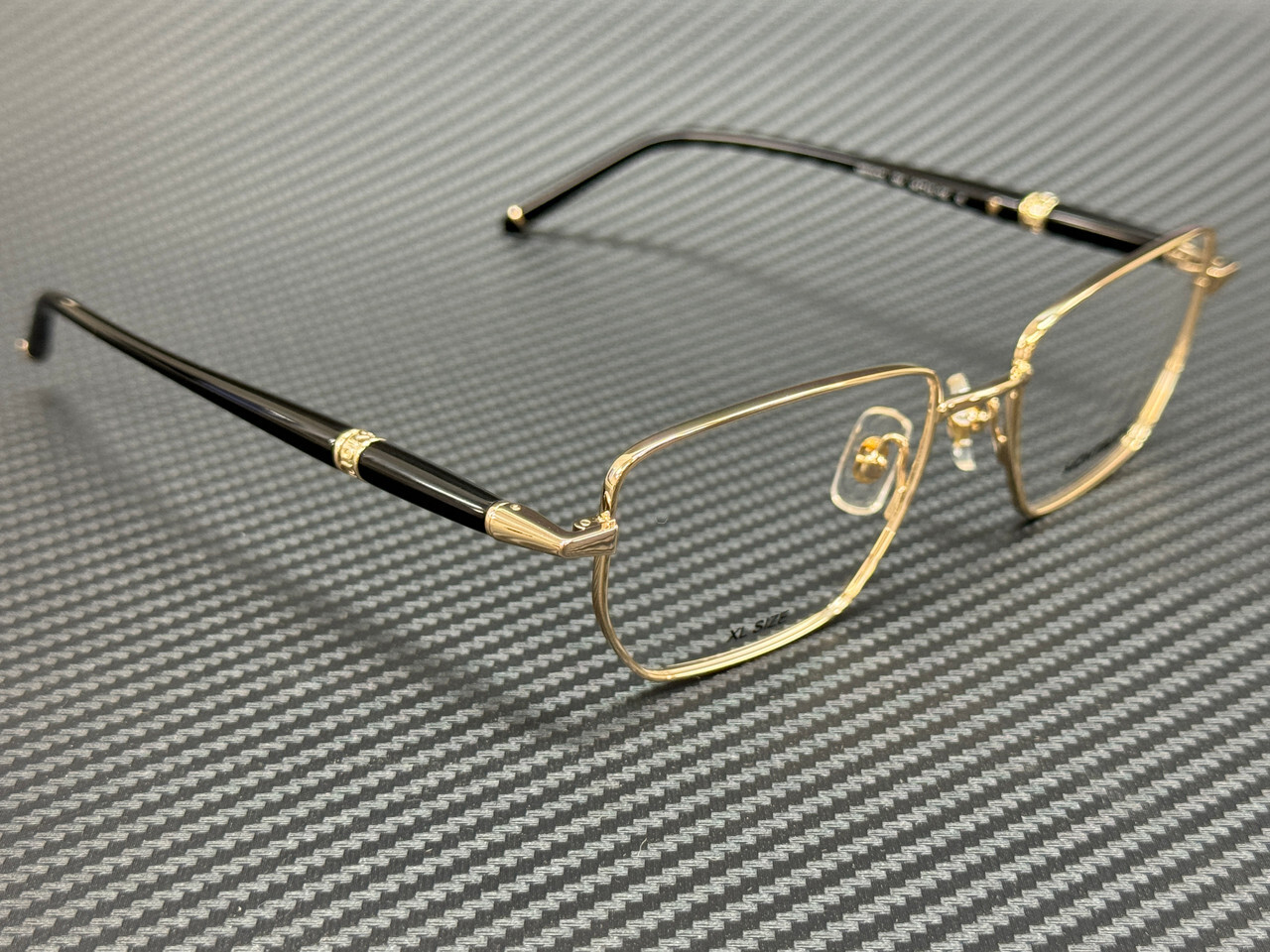 MONT BLANC MB0347O 004 Gold Black Extra Large Men's 54 mm Eyeglasses | eBay