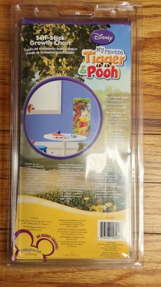 New Winnie The Pooh Growth Chart Wall Decals Baby Nursery & Kids Room ...