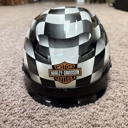 Harley-Davidson Skull Cap Helmet XXL Checkered Flag DOT Motorcycle ...