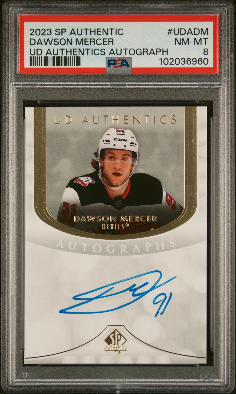 2023 SP Authentic - Dawson Mercer #UDADM - UD Authentics Autographs ...