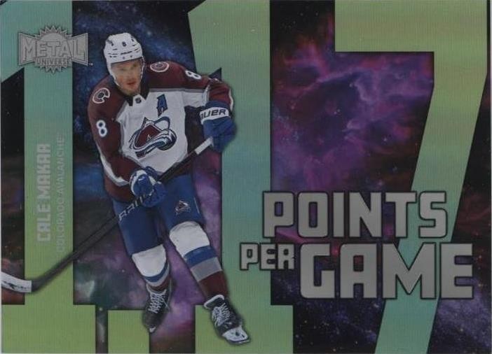 2024-25 Skybox Metal Universe - Points Per Game Cale Makar #PPG-12 for ...