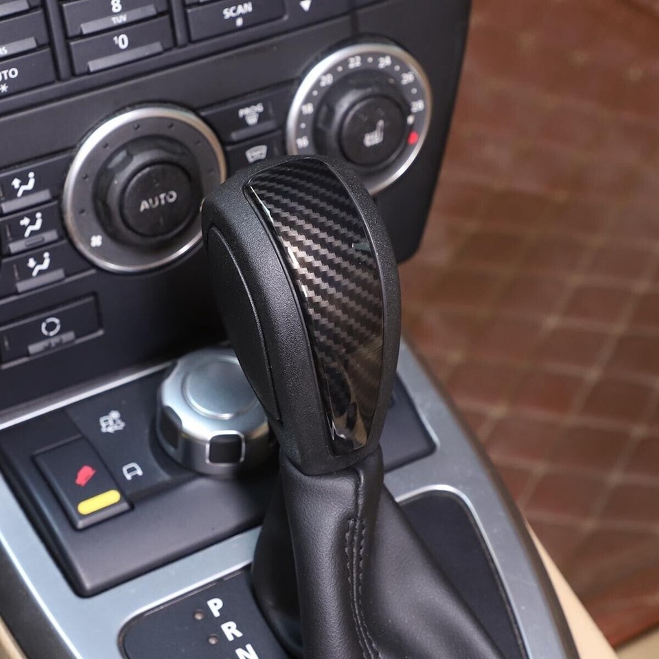 Gear Knob Head Cover Decorative Trim Stickers Carbon Fiber for ...