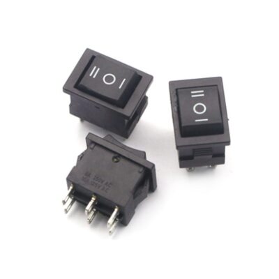 5Pcs Rocker Switch 6 Pins 3 Position AC 10A/125V 6A/250V DPDT KCD2-203 ...