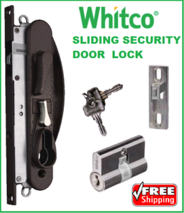 Whitco Leichhard Sliding Security Screen Door lock Includes cylinder 2 ...