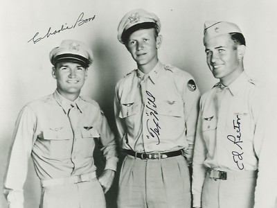 Charlie Bond Tex Hill Ed Rector Signed 8x10 (d) WWII AVG Flying Tigers ...