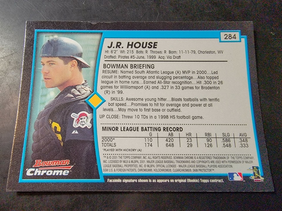 2001 Bowman Chrome Baseball #284 J.R. House | eBay