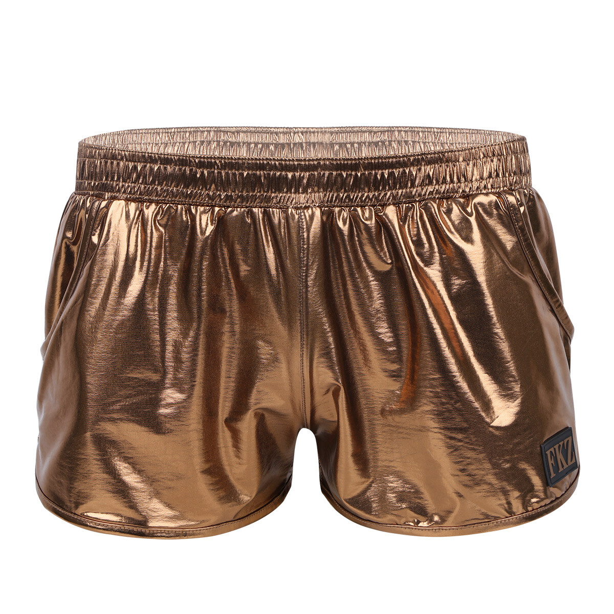 Mens Shiny Metallic Boxer Shorts Raves Dance Party Club Swimwear Thong ...