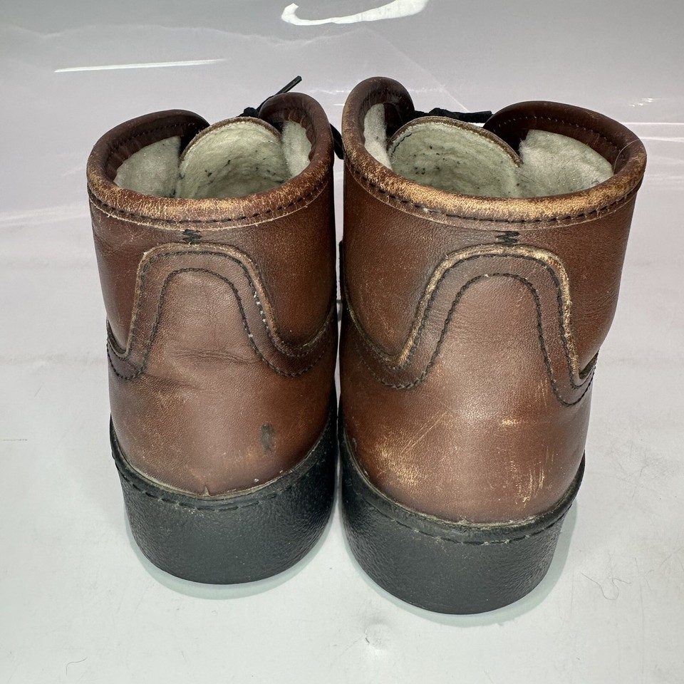 Bates Floaters Mens 8 M Brown Leather Shearling Lace Up Ankle Chukka ...