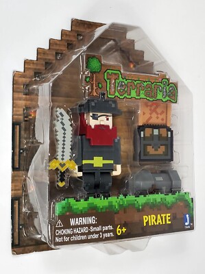 TERRARIA PIRATE ACTION FIGURE SET MAP CUTLASS CANNON MOSC JAZWARES 2015 ...