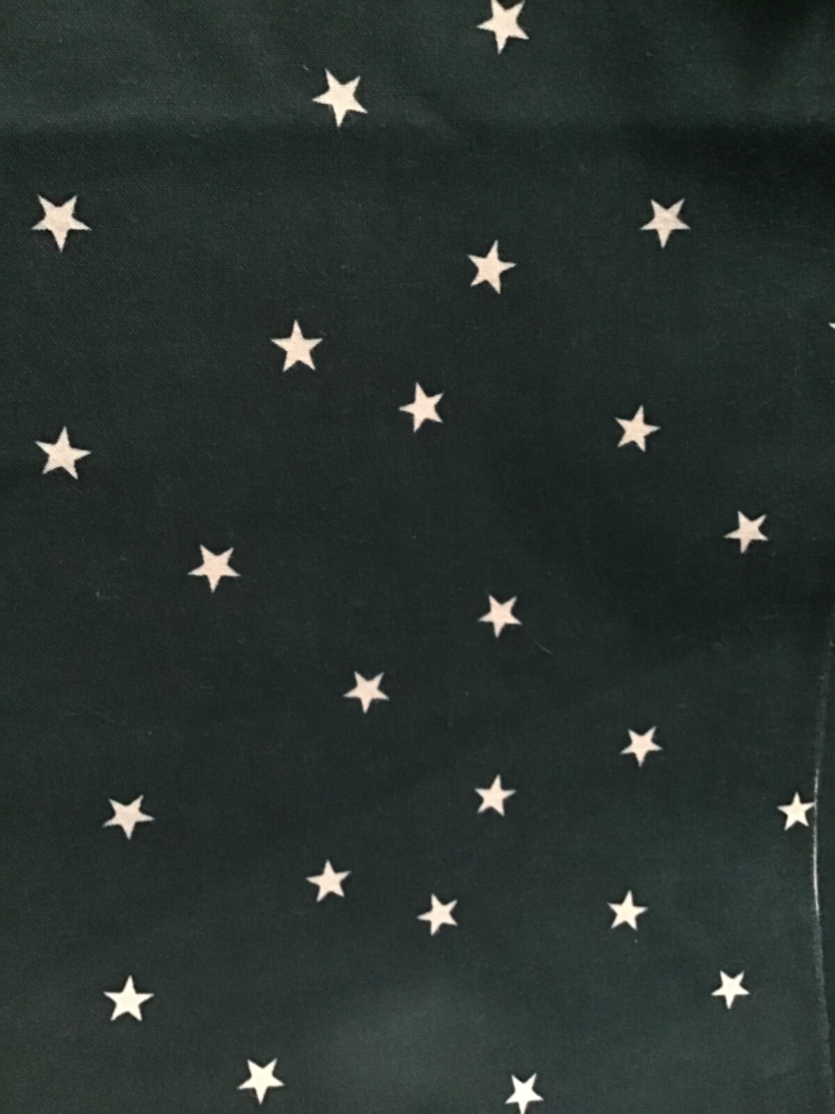 White stars on dark green Cotton fabric 3 Yards | eBay