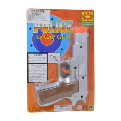 8 Shot Ring Cap Gun Police Series Pistol Revolver Brown M11 M9 Toy ...