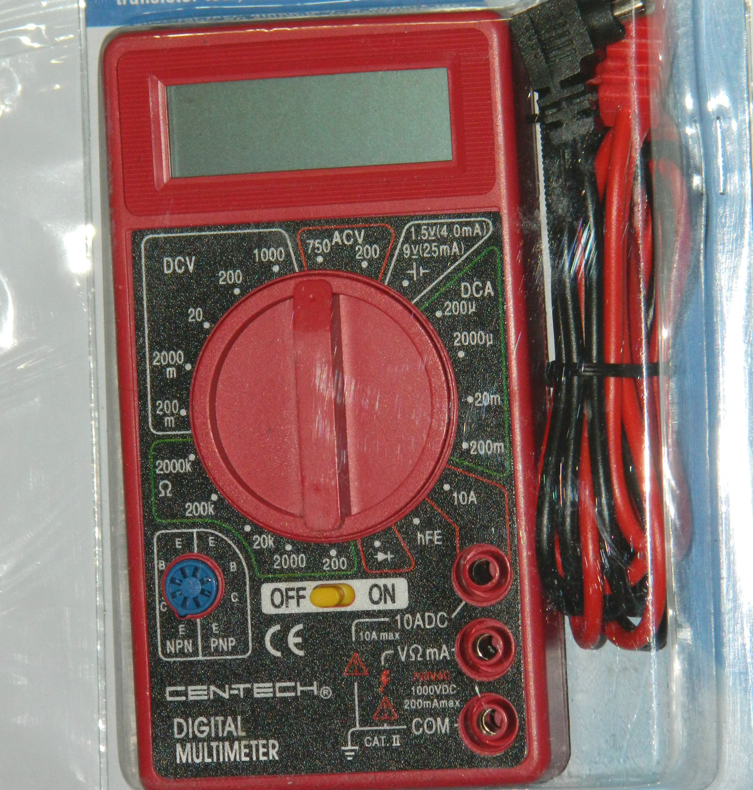 New CEN-TECH Brand 7 Functions Digital Multi-Meter / Volt and Ohm ...