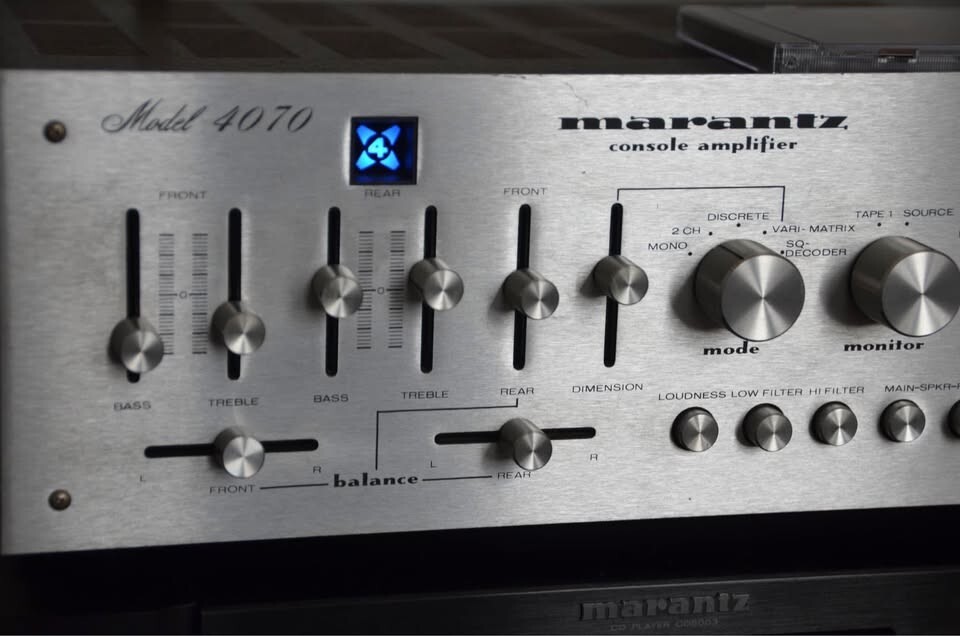 Vintage Marantz 4070 Console Amplifier - Stereo 2 - Quadradial 4 ...