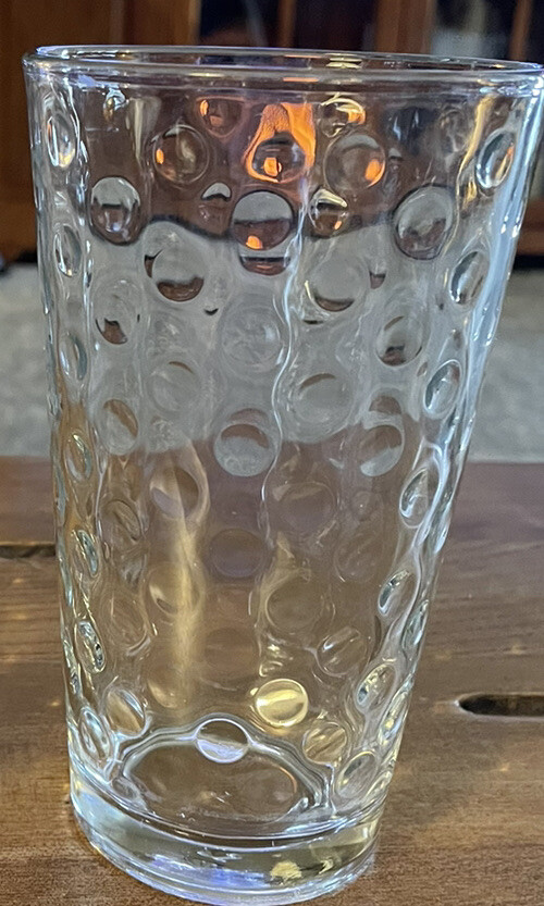 Vintage Libbey Clear Coin Dot Glass | eBay