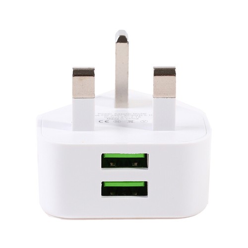 UK Plug Single USB Double USB Adapter Mains USB Adaptor Wall Charger ...