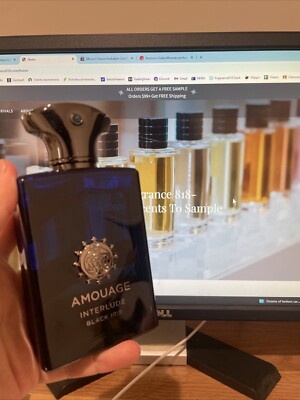 Amouage Interlude Black Iris—95%+ Full—No box—Tester Bottle | eBay
