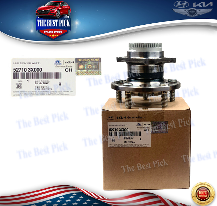 Genuine Hub & Bearing Rear Wheel HYUNDAI ELANTRA VELOSTER 2011-16 ...