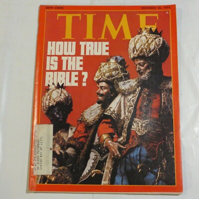 Time Magazine 1974 December 30, How True Is The Bible P7 | eBay