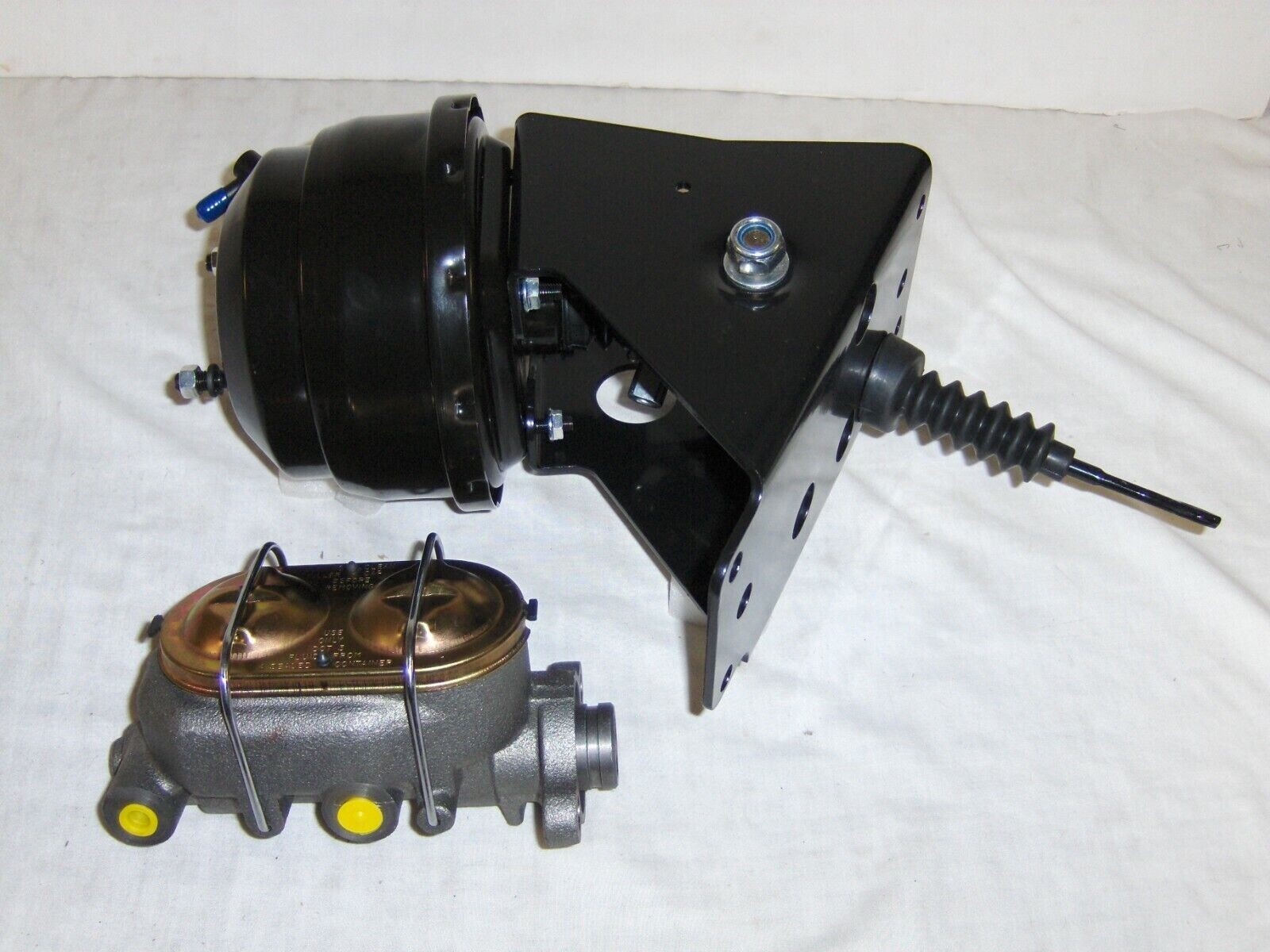 1966-77 Ford Bronco Black Power Brake Booster Master Cylinder ...