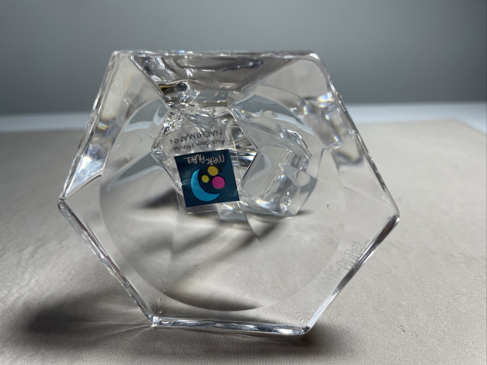 Crystal Candle Stick MARC AUREL NACHTMANN 24% Lead Made in Germany 4 ...