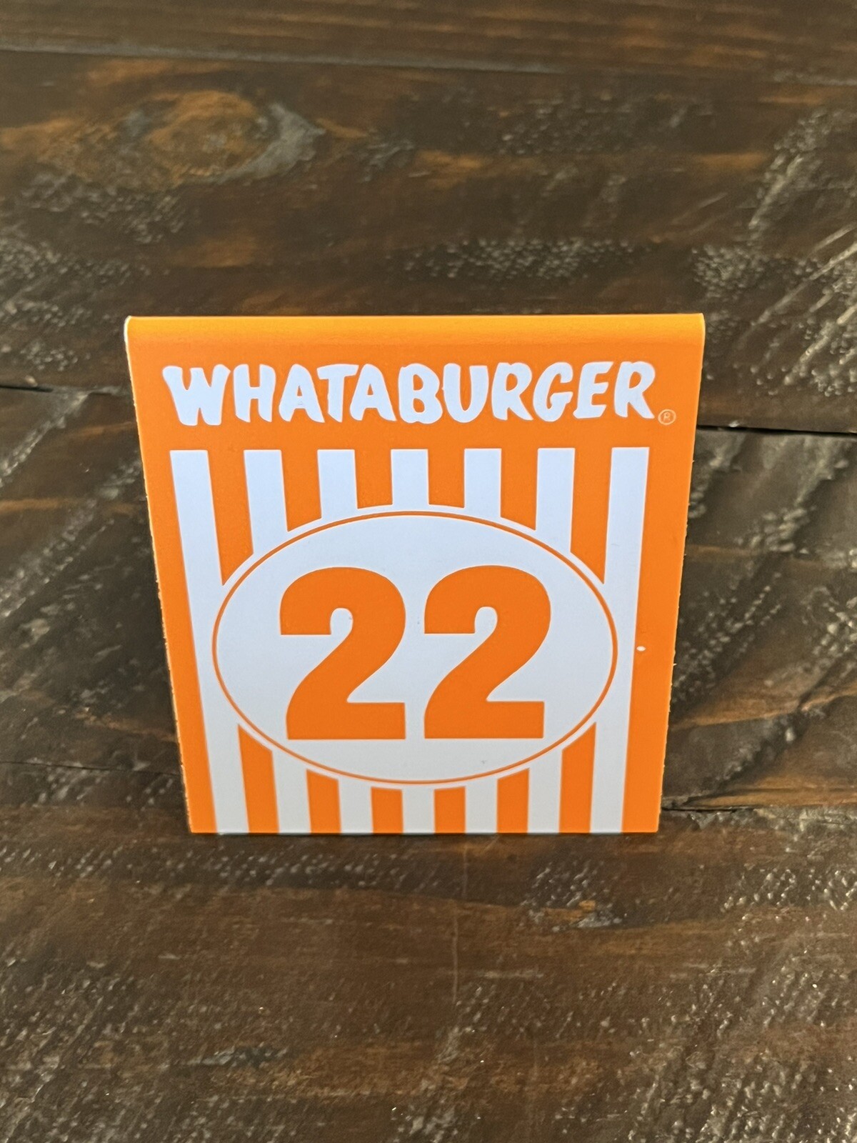 WHATABURGER TABLE TENT No. 22 CARD TEXAS HAMBURGER RESTAURANT # 22 ...
