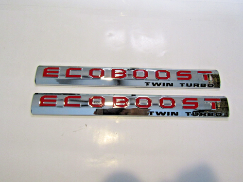 ECOBOOST TWIN TURBO 15" EMBLEMS FITS FORD 2.7 3.5 FLEX F150 LINCOLN C/R ...