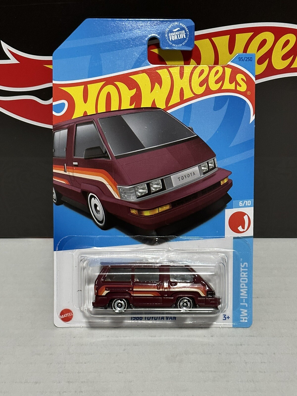 Hot Wheels 1986 Toyota Van 95/250 HW J-Imports 6/10 *Maroon* Minivan | eBay