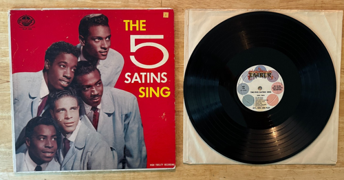 DOO WOP ROCK AND ROLL 33 LP THE FIVE SATINS SING | eBay