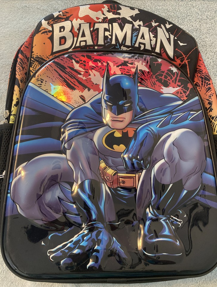 DC Comics Batman Brute Force Boys 17" Backpack School Book Bag Black ...