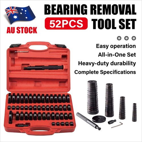52PCs Custom Bushing Bearing Seal Driver Push Press Disc Tool Set kit ...