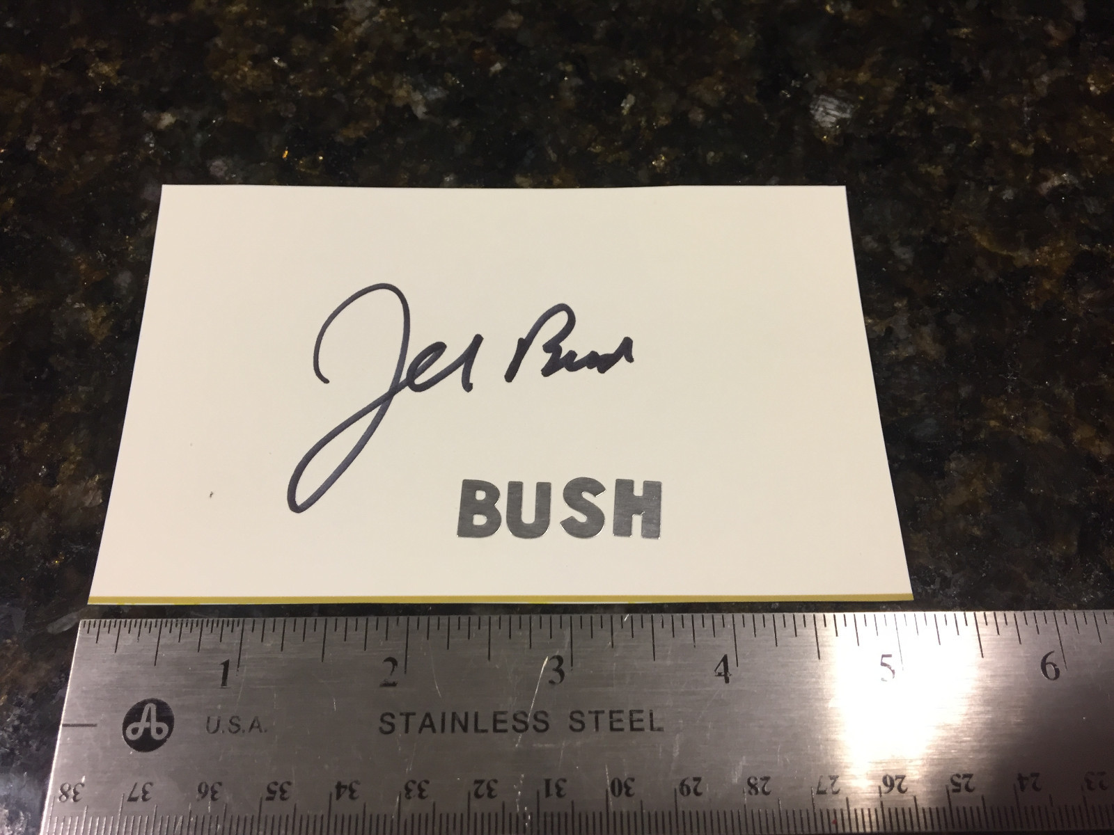Jeb Bush FL Governor 1999-2007 Presidential Candidate signed card | eBay