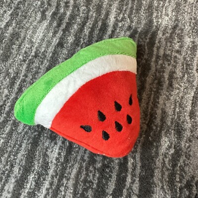 Watermelon Plush Stuffed Fruit Melon Slice Cute Gift Mini Triangle ...