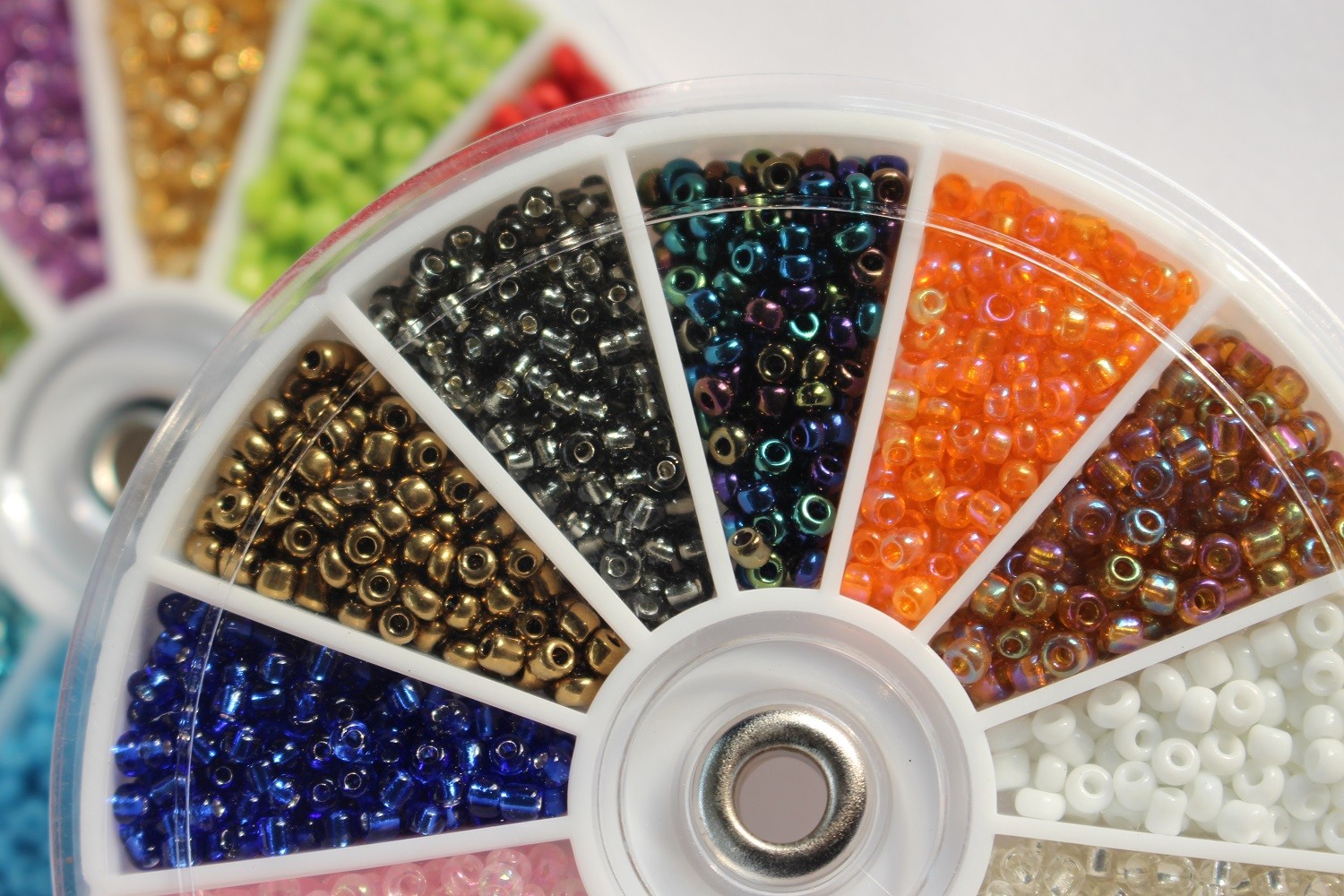 24 Colors Fly Tying Beads Glass Ceramic Mimic Nymph Head Shrimp Crab ...